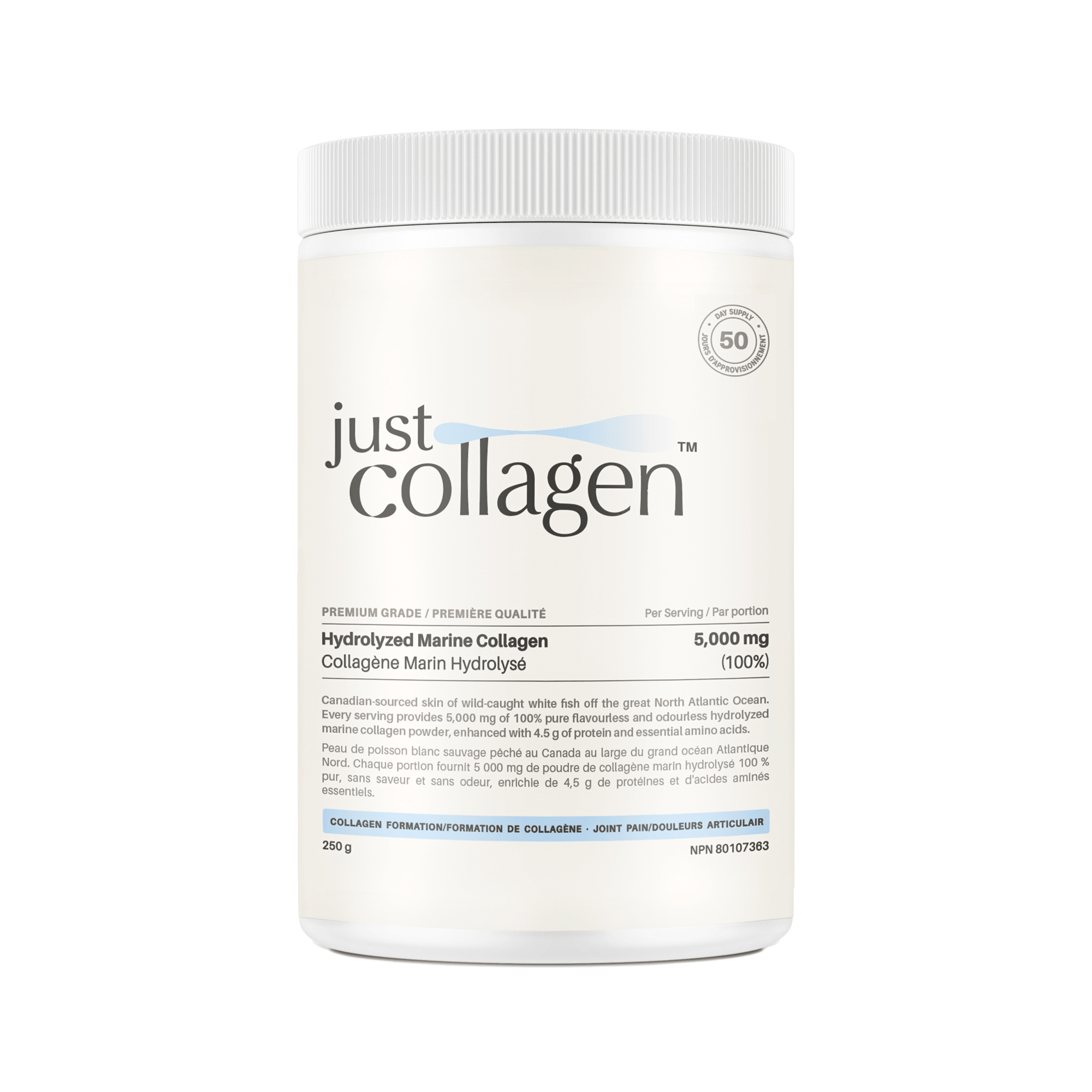 Hydrolyzed Marine Collagen 250g | Just Collagen – Just Glow